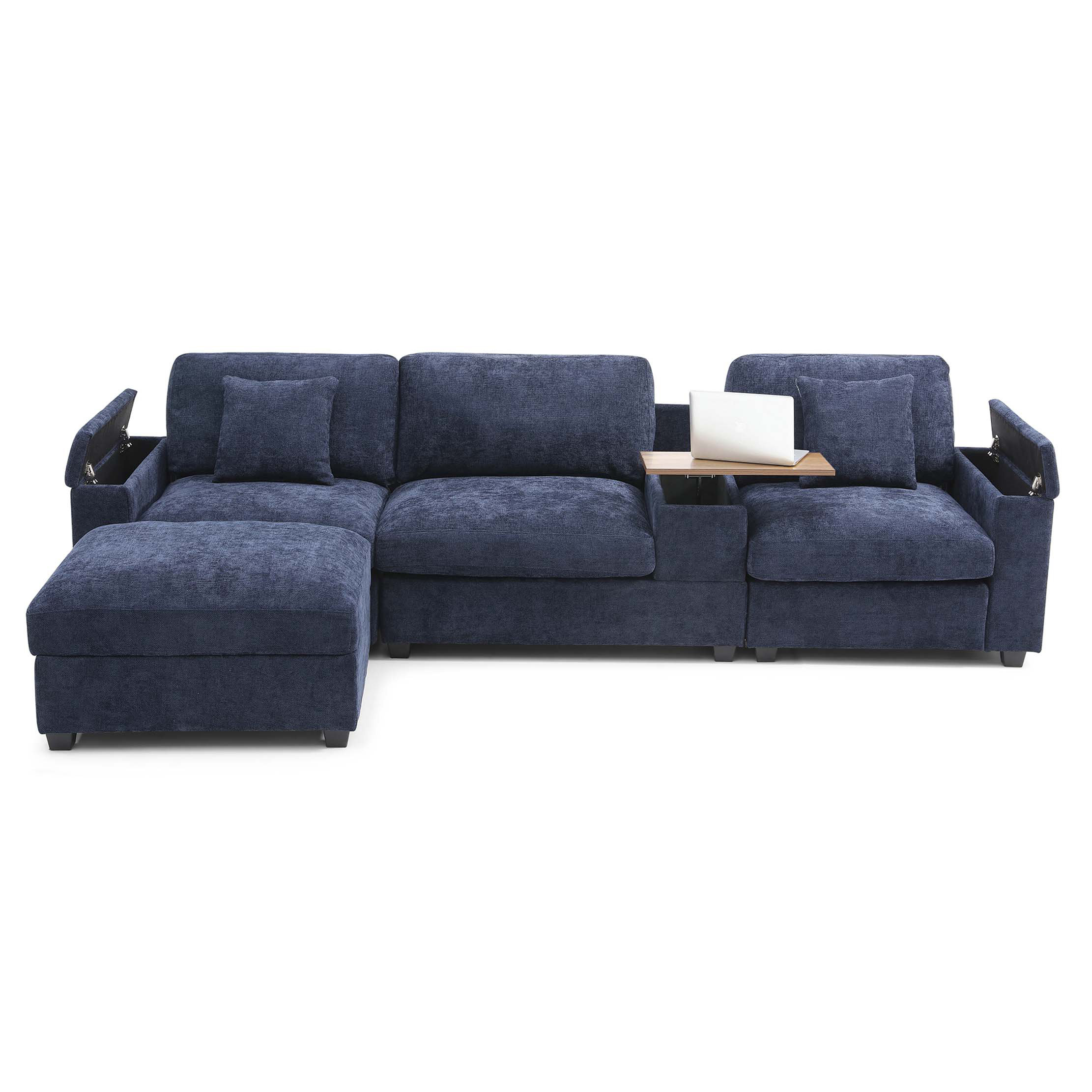 Latitude Run® 120.3"Sectional Sofa ,L-Shaped Oversized Couch ,Comfy Cloud Couch Set With Drop ...